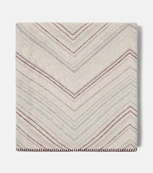 Missoni Gessetti Zigzag Wool And Cashmere Throw - Beige
