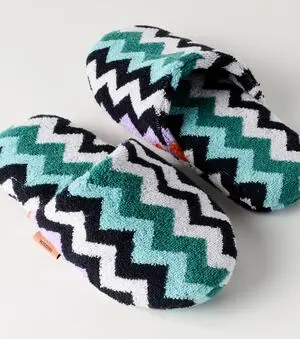 Missoni Zigzag Cotton Terry Slippers