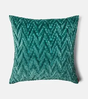 Missoni Fossile Zigzag Cushion - Green