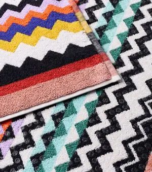 Missoni Zigzag Cotton Terry Bath Mat - Multicoloured