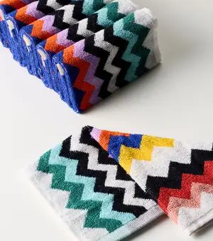 Missoni Best Set Of 6 Cotton Terry Face Towels - Multicoloured