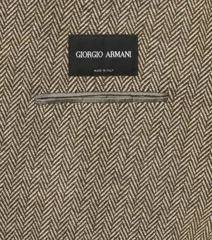 Giorgio Armani Archivio Cotton And Wool-blend Blazer - Brown