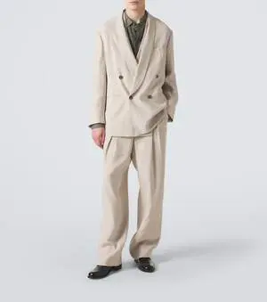 Giorgio Armani Archivio Double-breasted Blazer - Beige
