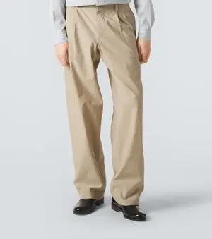Giorgio Armani Archivio Pleated Straight Pants - Beige