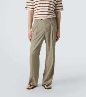 Auralee Wide-leg Wool Pants