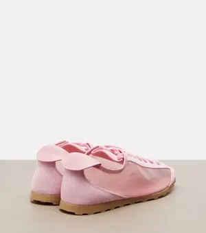 Jacquemus Tennis Suede-trimmed Sneakers