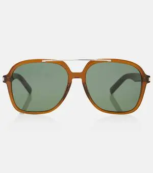 Saint Laurent Square Sunglasses - Brown