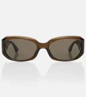 Saint Laurent Sl 868 Oval Sunglasses - Brown
