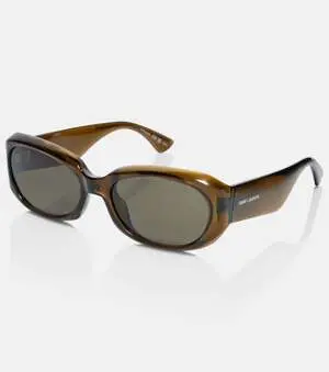 Saint Laurent Sl 868 Oval Sunglasses - Brown