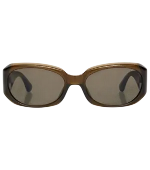 Saint Laurent Sl 868 Oval Sunglasses - Brown