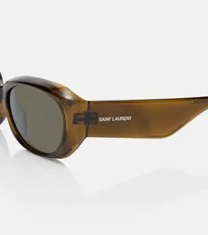 Saint Laurent Sl 868 Oval Sunglasses - Brown