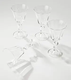 AKUA OBJECTS Alban Set Of 4 White Wine Glasses
