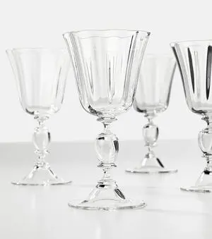 AKUA OBJECTS Alban Set Of 4 White Wine Glasses