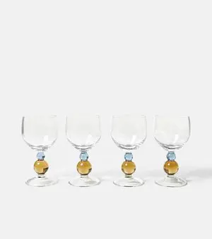 AKUA OBJECTS Noam Set Of 4 Wine Glasses - Transparent