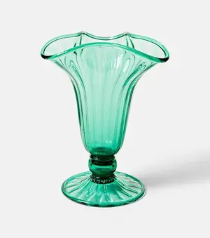 AKUA OBJECTS Blixen Small Glass Vase - Green