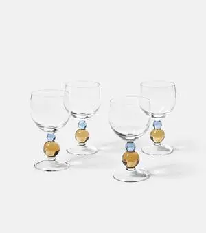 AKUA OBJECTS Noam Set Of 4 Wine Glasses - Transparent