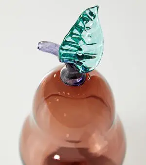 AKUA OBJECTS Marianne Pear Glass Paperweight - Brown