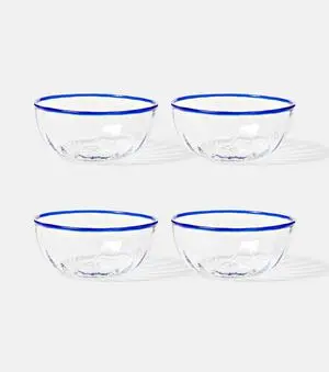 AKUA OBJECTS Peter Set Of 4 Glass Bowls