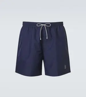 Brunello Cucinelli Brunello Cucinelli Panama Swim Trunks Blue