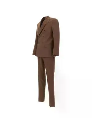 UNGARO Double-breasted Peak-lapel Suit - Brown