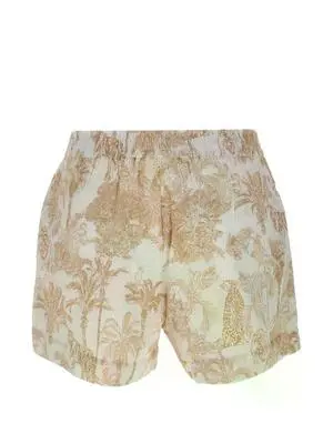 MC2 SAINT BARTH Broderie-anglaise Meave Shorts - Neutrals