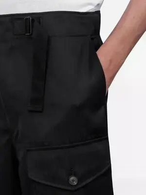 Auralee Buckled Cargo Pants - Black