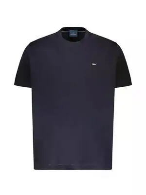 Paul & Shark Logo-patch Cotton T-shirt - Blue
