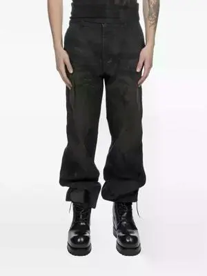 ALEXANDER DIGENOVA Underground Paint-splatter Straight-leg Pants