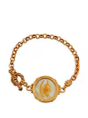 GEM KINGDOM Engraved Horn Bracelet