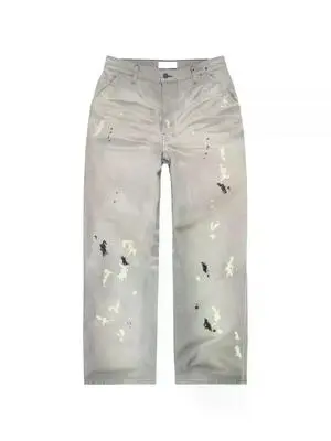 ALEXANDER DIGENOVA Underground Paint-splatter Straight-leg Jeans