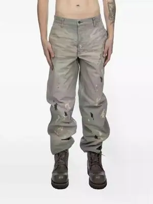 ALEXANDER DIGENOVA Underground Paint-splatter Straight-leg Jeans
