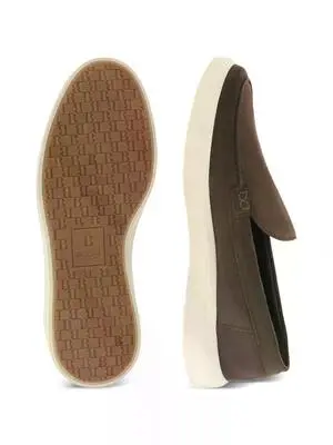 Boggi Milano Stratus Loafers In Suede Leather - Brown