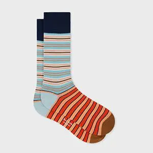 Paul Smith Striped Socks - Blue
