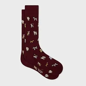 Men's Whippet Print Socks