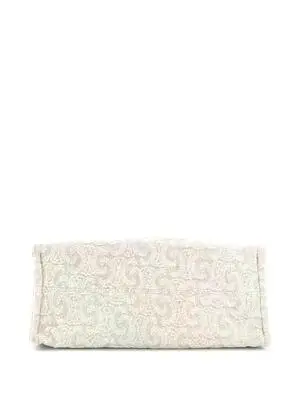 Celine Cabas Thais Triomphe Embroidered Large Tote Bag - Brown