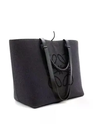 Loewe Anagram Square Basket Canvas Medium Tote Bag
