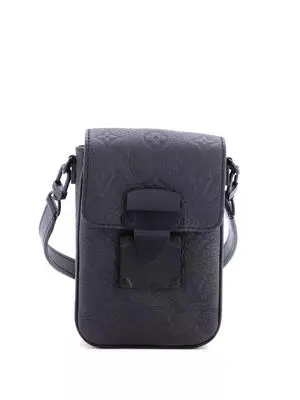 LOUIS VUITTON S Lock Vertical Wearable Wallet Monogram Taurillon Leather - Black