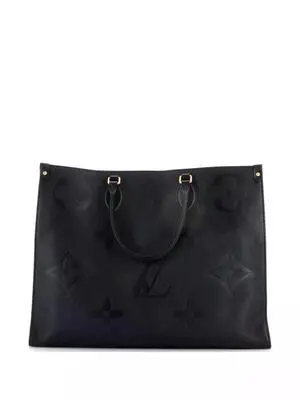 LOUIS VUITTON Onthego Monogram Empreinte Giant Gm Tote Bag - Black