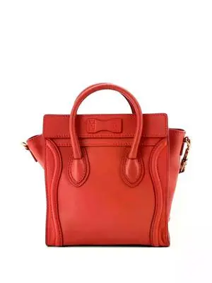 Celine Luggage Nano Crossbody Bag - Red
