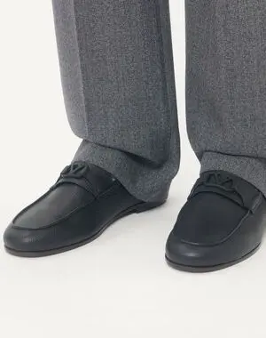 Valentino Garavani Vlogo Signature Deer Leather Loafer