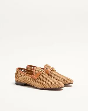 Valentino Garavani Wolfe Raffia Loafer