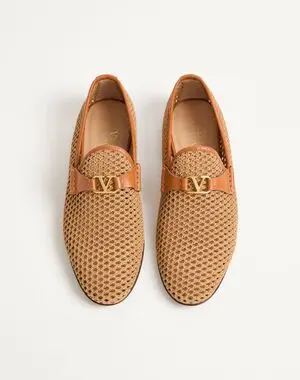 Valentino Garavani Wolfe Raffia Loafer