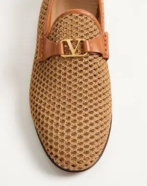 Valentino Garavani Wolfe Raffia Loafer