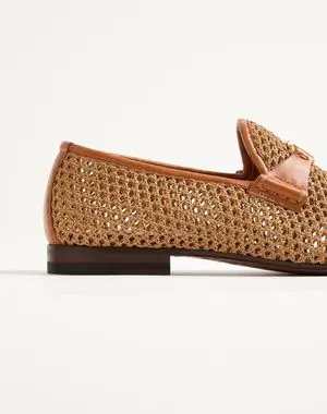 Valentino Garavani Wolfe Raffia Loafer