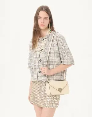Valentino Garavani Rockstud Small Shoulder Bag - Ivory