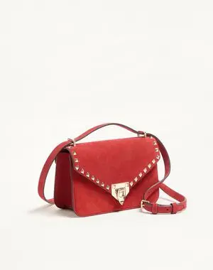 Valentino Garavani Rockstud Small Shoulder Bag - Red