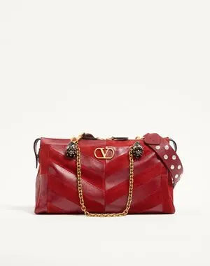 Valentino Garavani Panthea Medium Shoulder Bag - Red