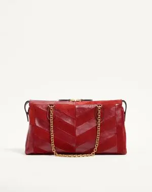 Valentino Garavani Panthea Medium Shoulder Bag - Red