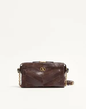 Valentino Garavani Panthea Small Shoulder Bag Ebony