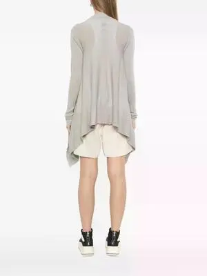 Rick Owens Draped Ribbed-knit Cardigan